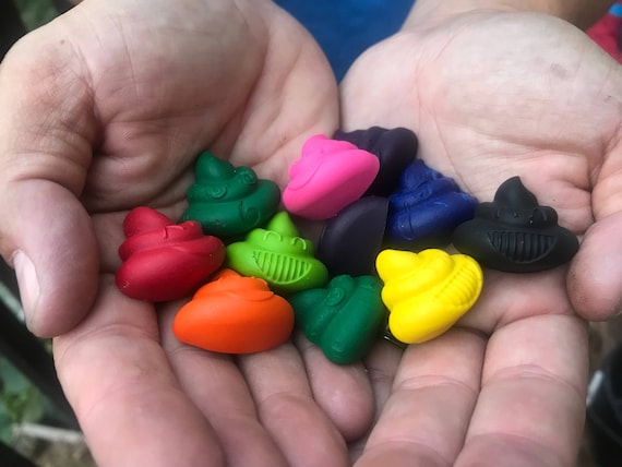 Poop Crayons // Funny Crayons // Poop Crayon Favors // Poop | Etsy