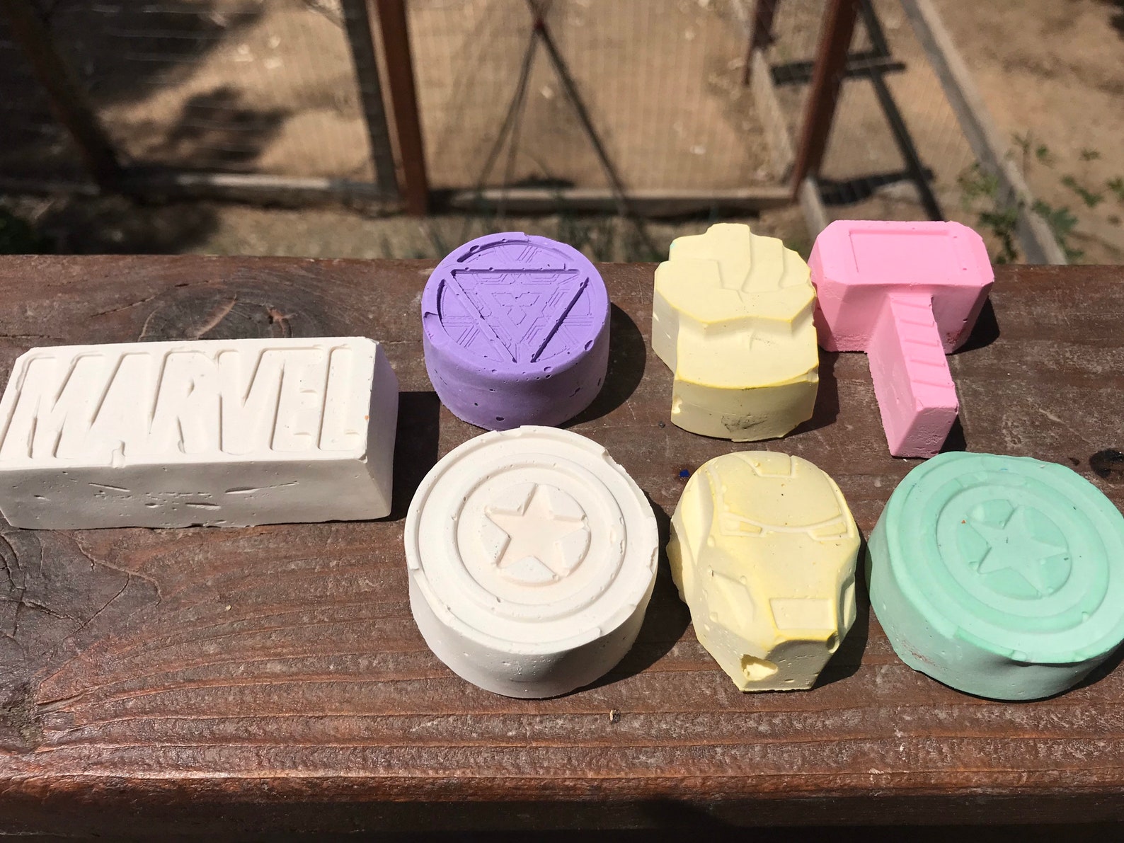 Marvel Chalk // Marvel Sidewalk Chalk // Avenger Chalk // | Etsy