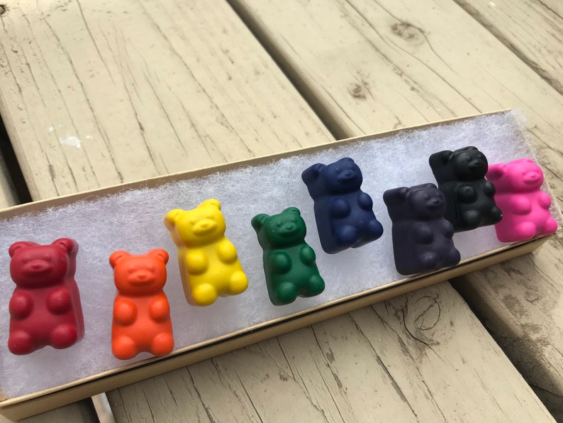 Bear Crayons // Gummybear Crayons // Gummybear Gift // Bear | Etsy