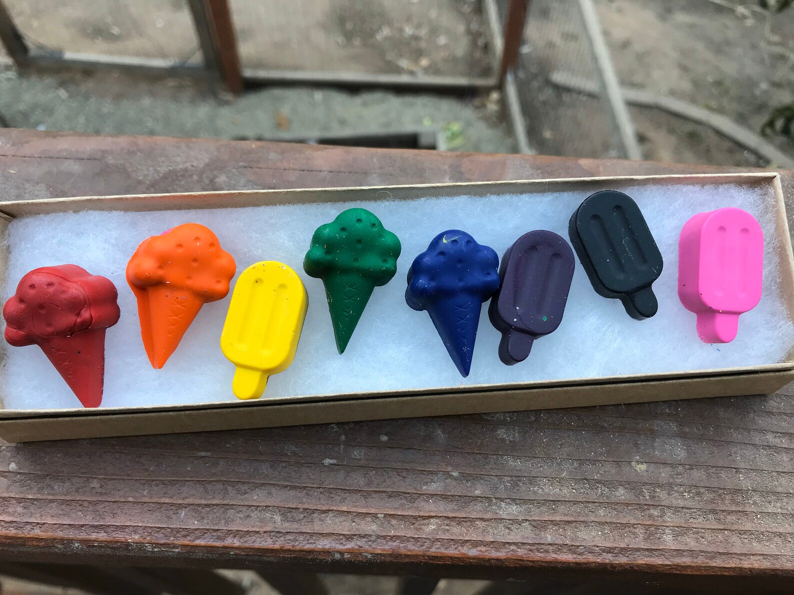 Ice Cream Crayons // Ice Cream Favor // Kids Crayon Box // Ice - Etsy