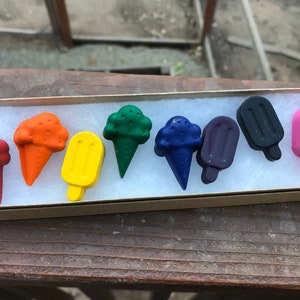Ice Cream Crayons // Ice Cream Favor // Kids Crayon Box // Ice Cream ...