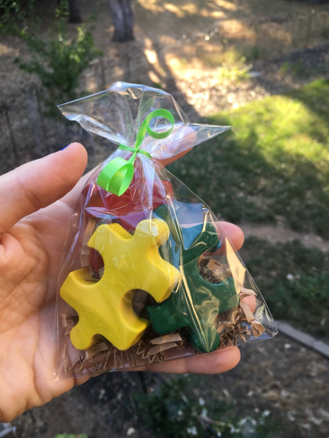 Puzzle PARTY FAVOR Crayons // Autism Awareness Crayons // Puzzle Piece ...