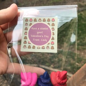 Funny Valentines for Kids // Poop Party Favors // Poop Valentine ...