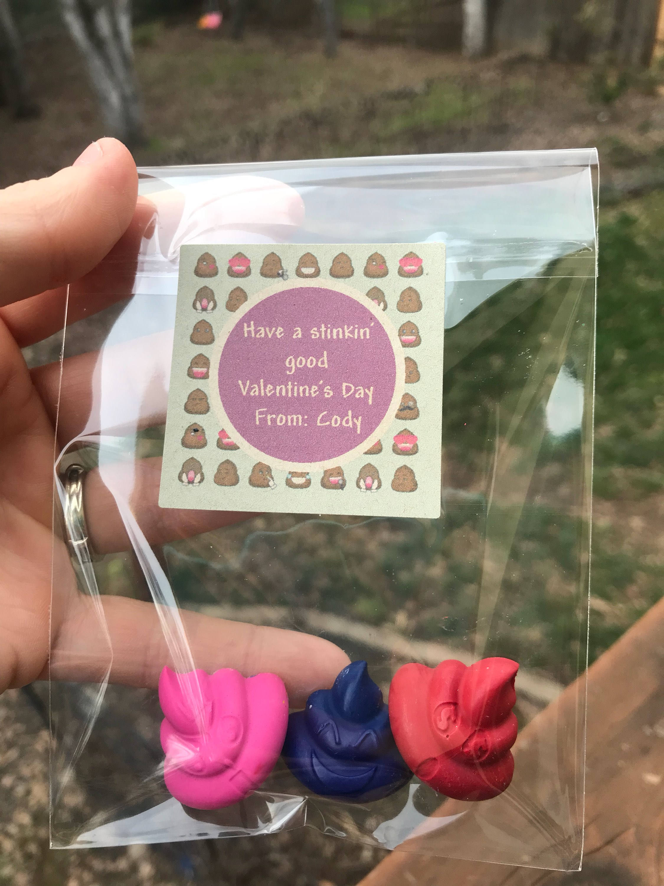 Funny Valentines for Kids // Poop Party Favors // Poop | Etsy