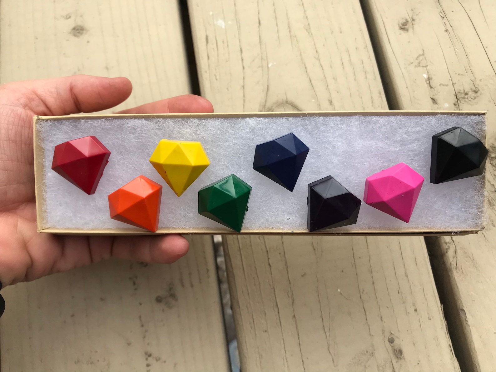 Diamond Crayon Box // Personalized Crayon Box // Diamond - Etsy