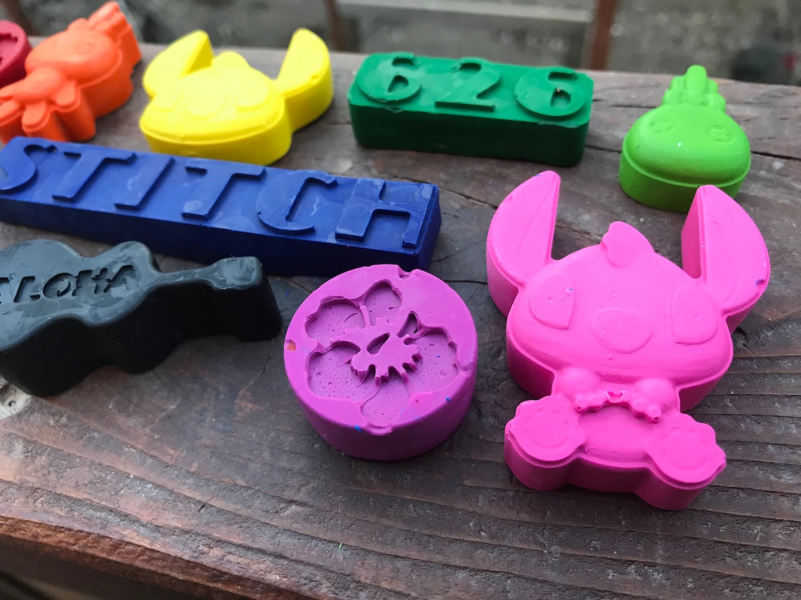 Lilo and Stitch Crayons // Lilo and Stitch Birthday // Kid | Etsy