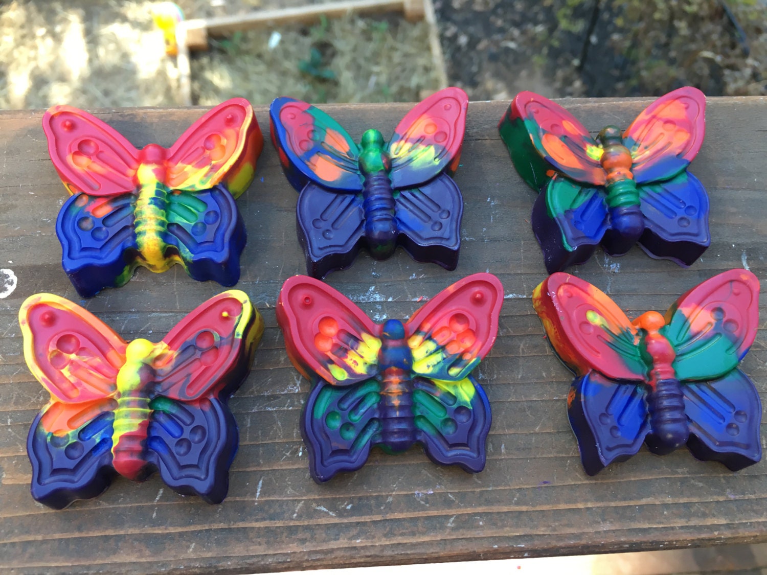 Kids Swirl Crayons // Kids Butterfly Crayons // Butterfly | Etsy