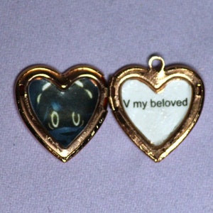 My Beloved Meme Heart Custom Locket Necklace - Etsy