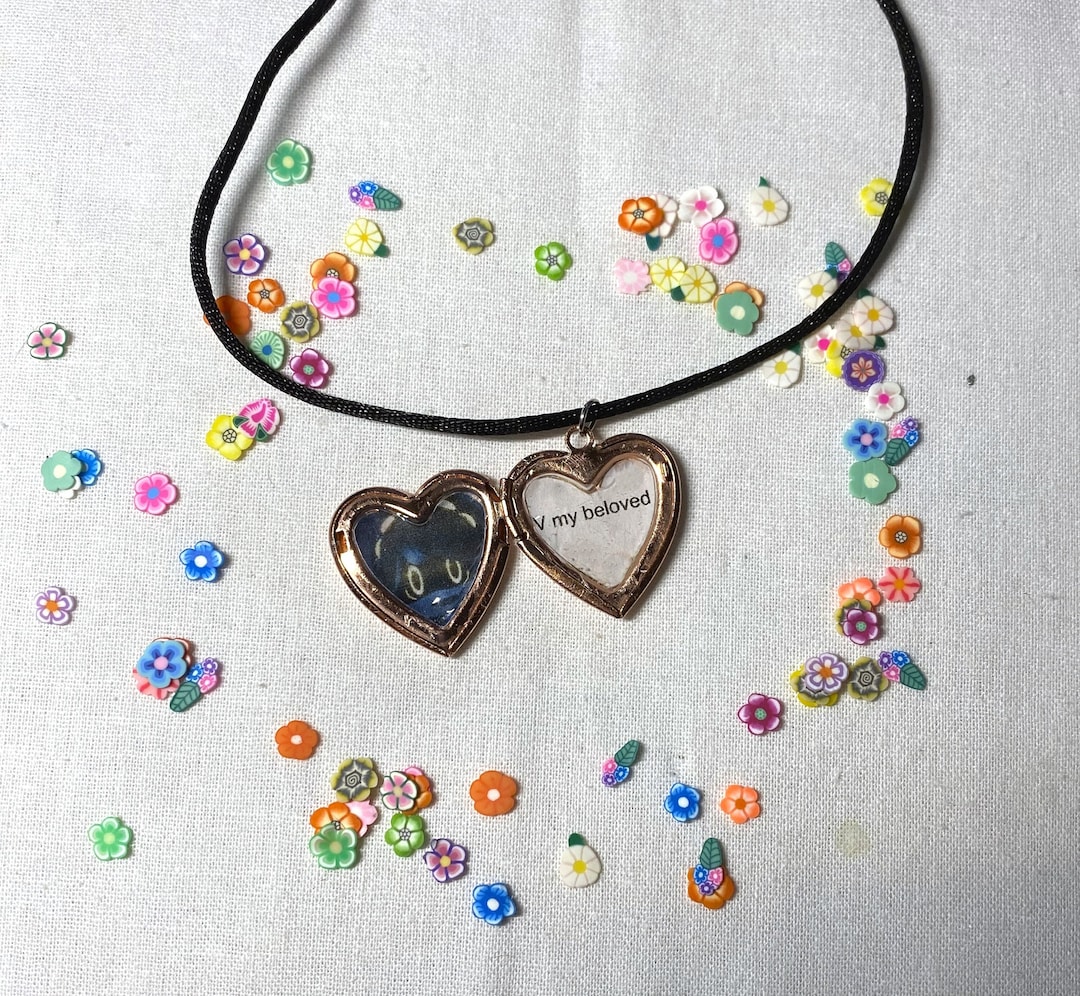 My Beloved Meme Heart Custom Locket Necklace - Etsy