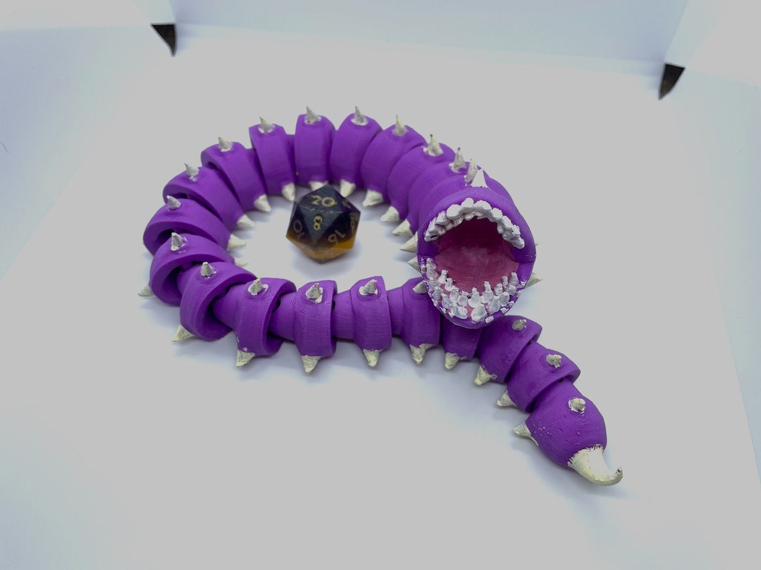 14" Articulated Giant Purple Worm by Mz4250 | Dungeons and Dragons ...