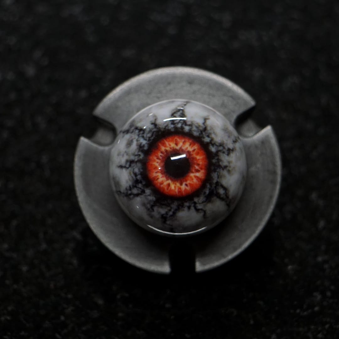 Red Lich - Hyper Realistic Resin Zombie Lord Eyeball – Fake Acrylic ...