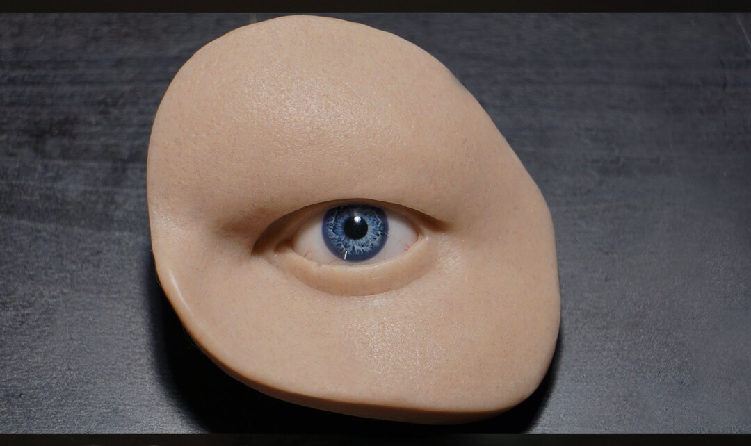 Un-painted Silicone Orbital Eye Display, Acrylic Eyes, Silicone Bust - Etsy