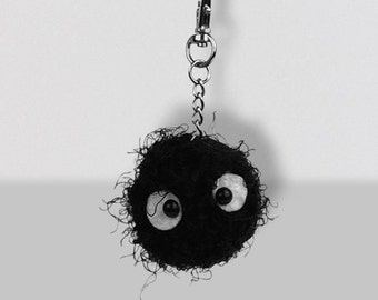 Handmade Soot Sprite studio Ghibli Keychain - Etsy