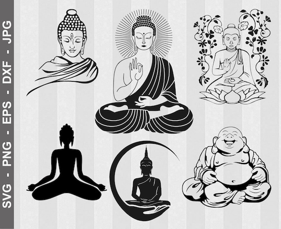 Art & Collectibles Buddha dxf Buddha Silhouette,Buddha Cut Buddha Print ...
