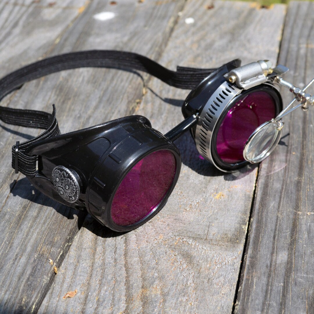 Steampunk Goggles, Steampunk, Goggles, Steampunk Eyewear, Purple ...