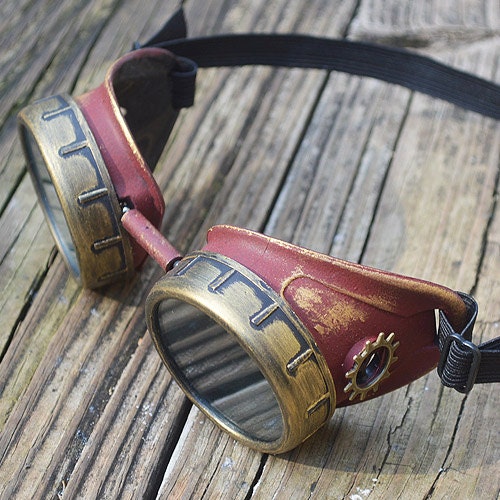 Steampunk Goggles Crazy Time Traveler Apocalypse Mad Scientist - Etsy