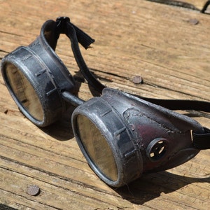 Distressed Battle Worn Dystopian Goggles, Steampunk, Goggles ...