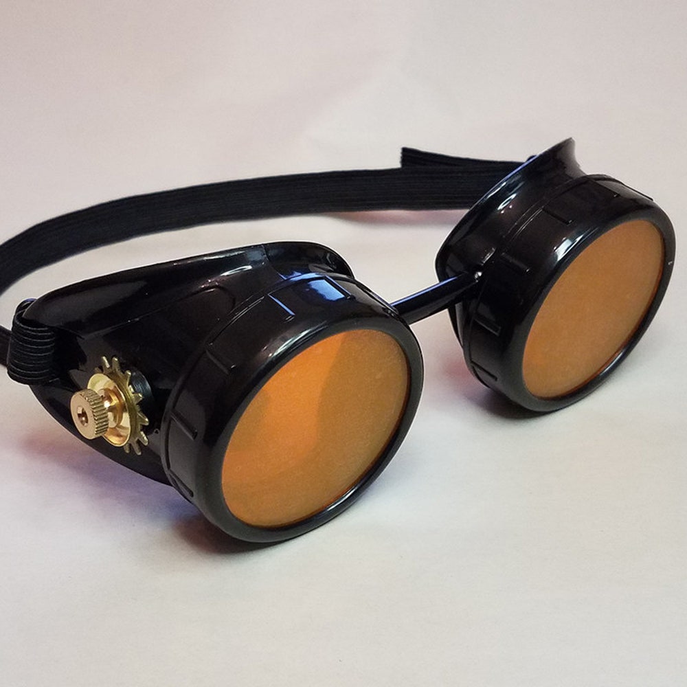 Steampunk Goggles Victorian Glasses Biker Cosplay Scifi Cyber Welding ...