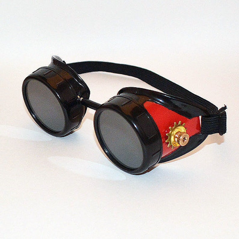 Steampunk Goggles Steampunk Goggles Red Goggles Hotrod | Etsy