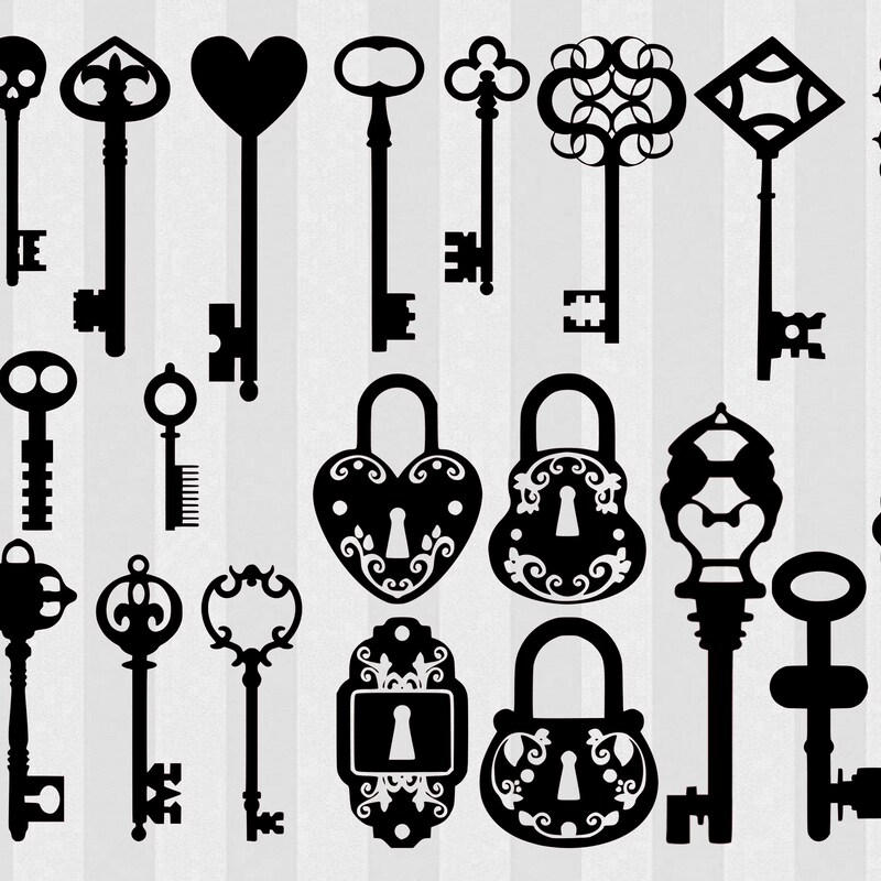 Skeleton Key Art - Etsy