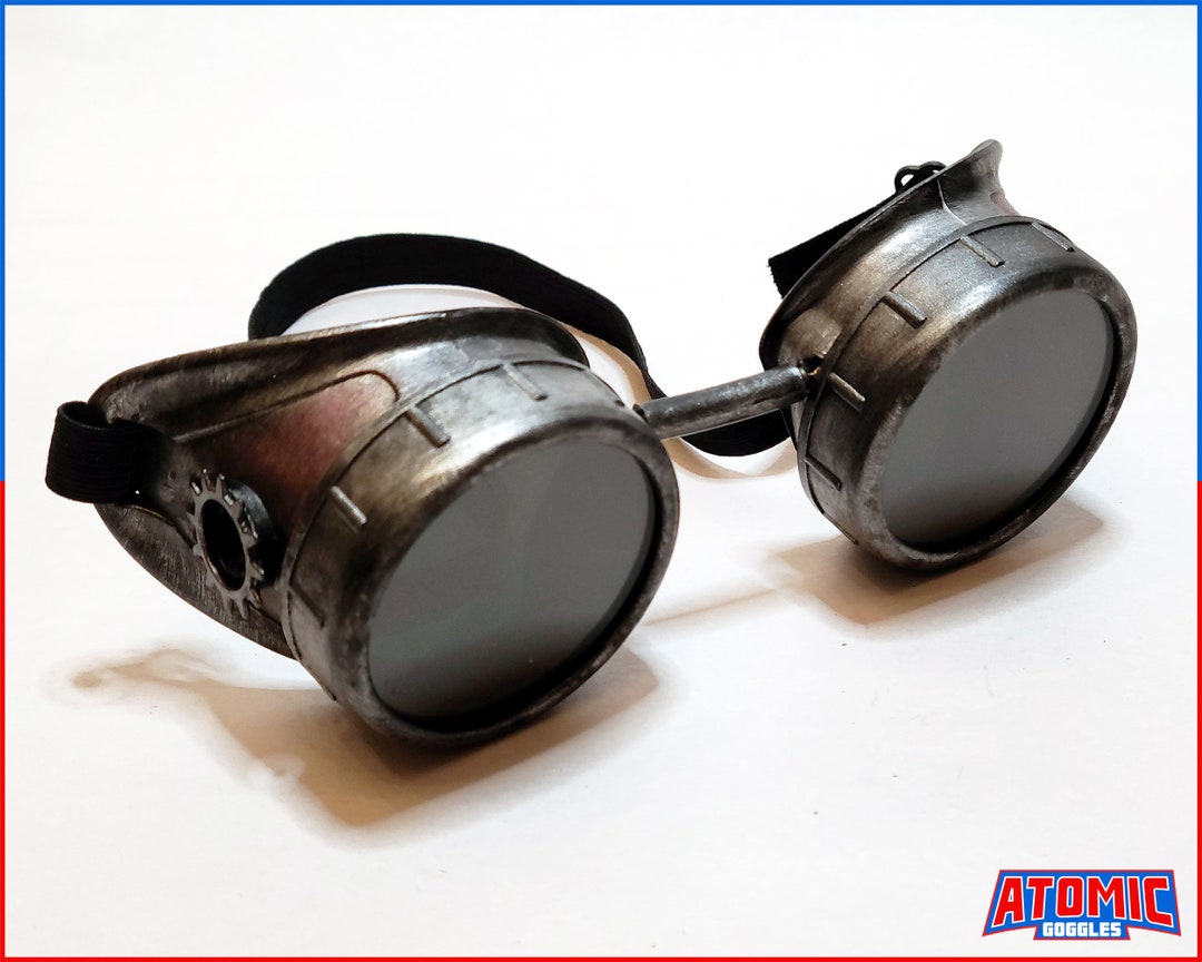 Distressed Battle Worn Dystopian Goggles W/ Gears, Steampunk, Goggles ...