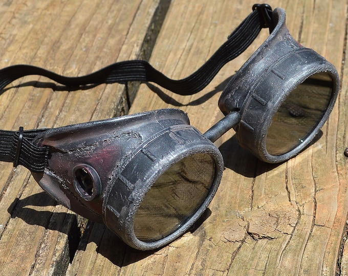 Distressed Battle Worn Dystopian Goggles, Steampunk, Goggles ...