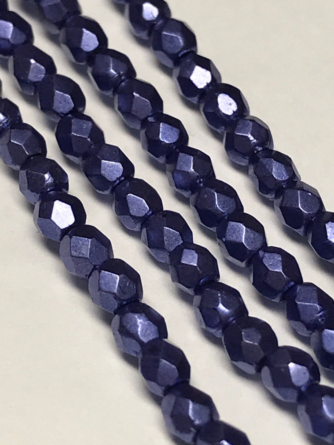 50 3mm Saturated Metallic Ultra Violet Round Fire Polish - Etsy