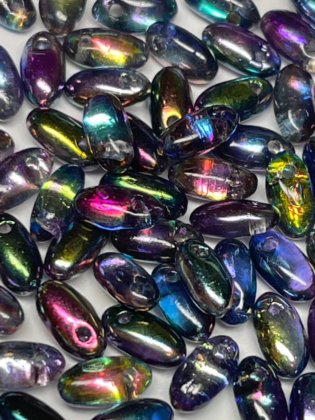 DESTASH - 18 Gms Rizo Bead Drops 2.5 X 6mm, Czech Glass - Etsy