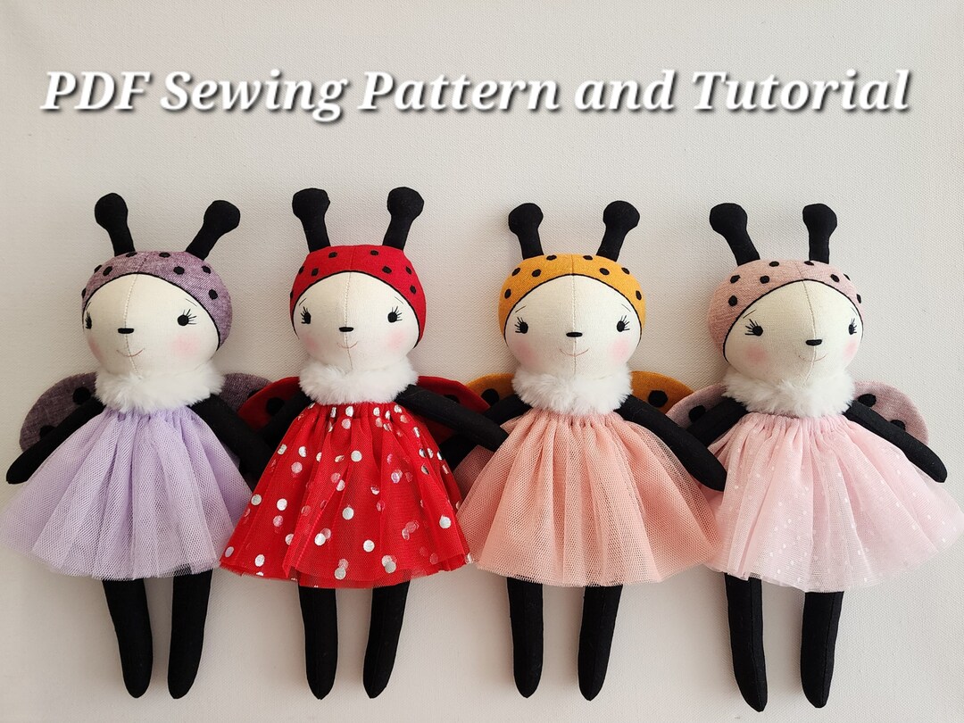 Ladybird Sewing Pattern Digital Pdf Doll Sewing Pattern. - Etsy