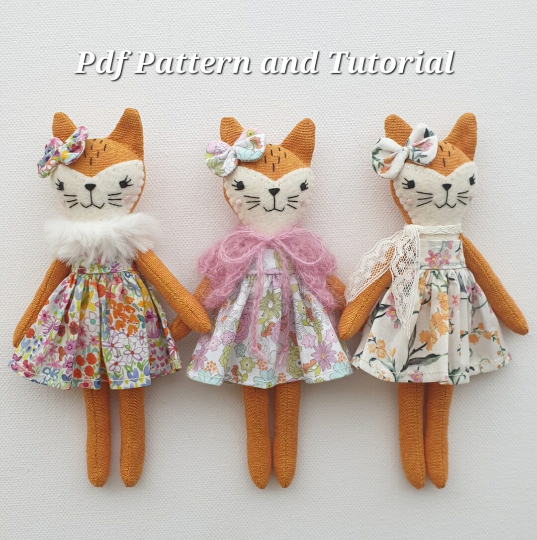 Mini Fox Doll Sewing Pattern: DIY Woodland Plush (PDF Pattern) - Etsy