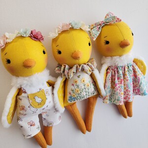 Easter Chick Sewing Pattern Stuffed Chick DIY Easter or Baby Shower ...