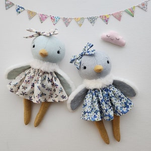 Embroidered Chick Doll Sewing Pattern PDF, Easter Plush Toy Tutorial ...