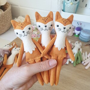 Mini Fox Sewing Pattern PDF Dollhouse Miniature Woodland Doll DIY Soft ...