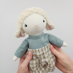 Lamb Doll PDF Sewing Pattern Stuffed Lamb Plush DIY Beginner Tutorial ...