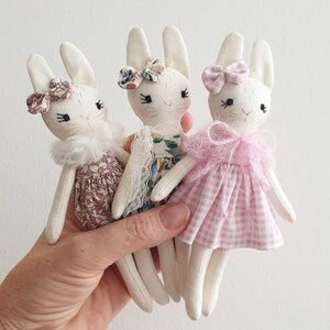 Bunny Sewing Pattern PDF Easy Dollhouse Miniature Easter Rabbit DIY ...
