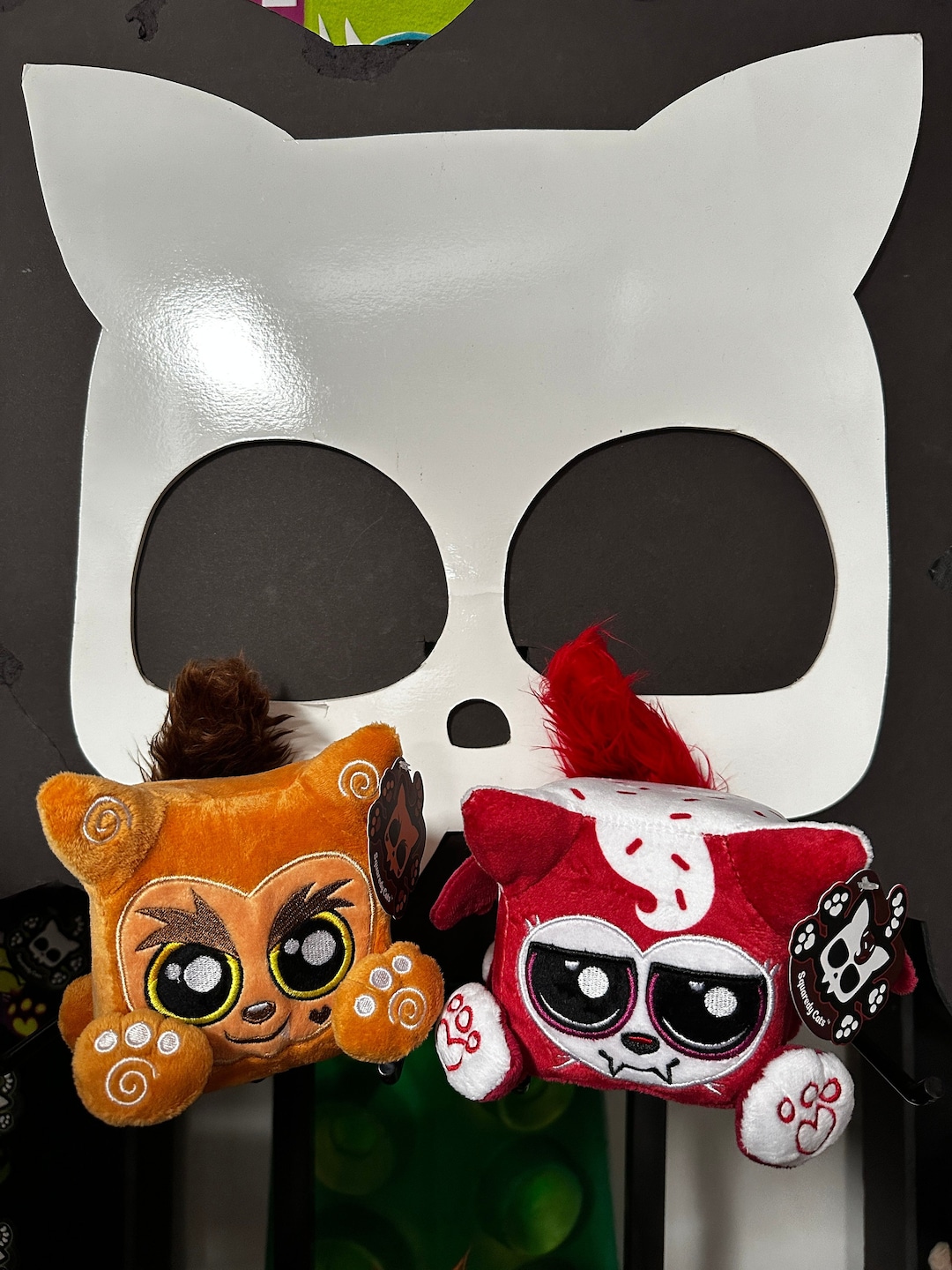 Werewolf & Vampire Plush Kitties We Love Halloween Squaredy Cats Plushie Bundle - Etsy