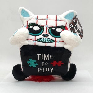 Pinhead Parody Kawaii Horror Heckraiser Plush Kitty Gift Idea by ...