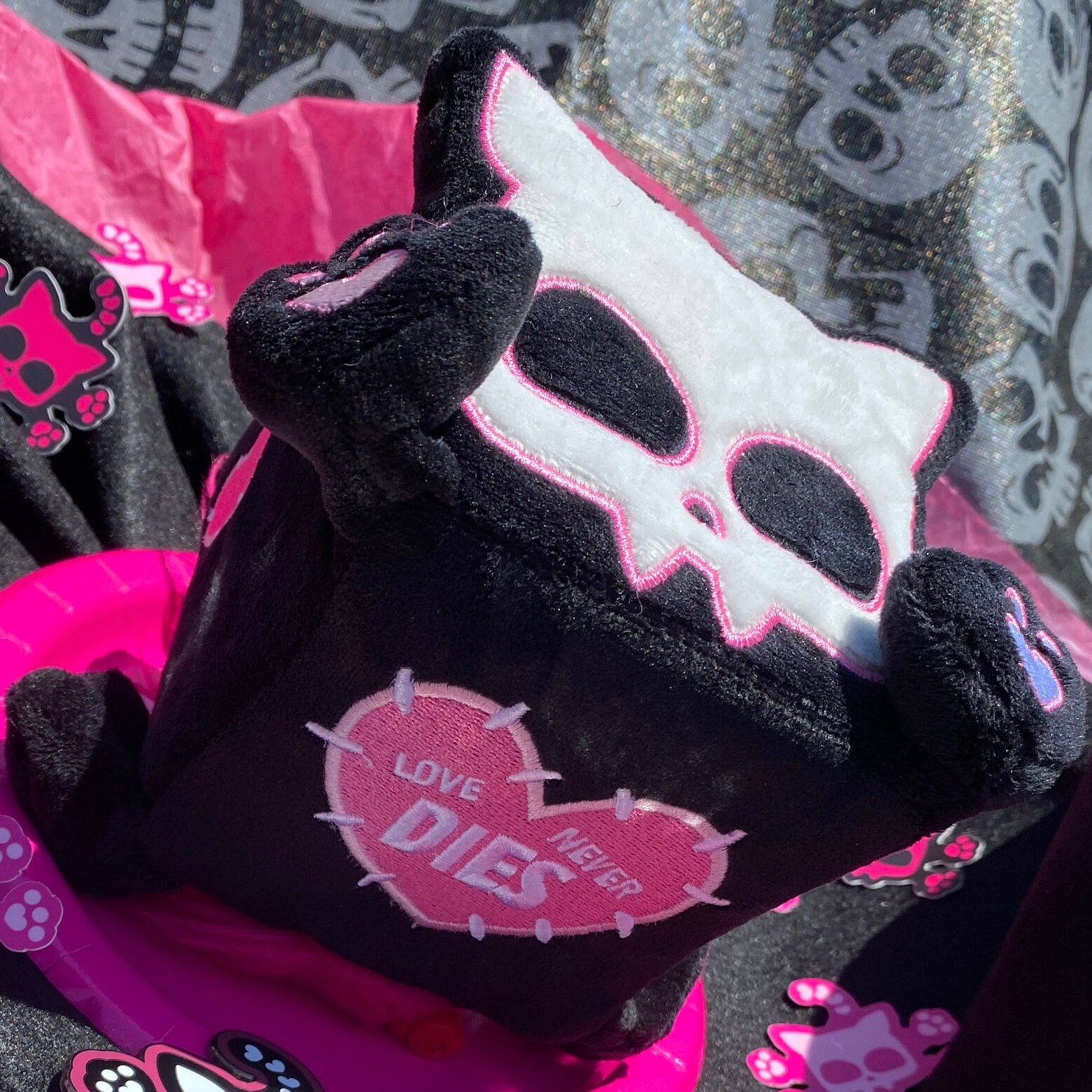 Jolly Cat the Cute Scary Jolly Roger Skull Styled Pink and - Etsy