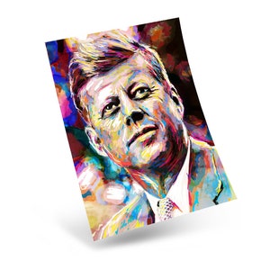 John F Kennedy Art Print, JFK Artwork, President Painting - Etsy