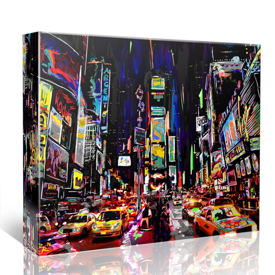 Times Square Art NYC Canvas New York Painting - Etsy