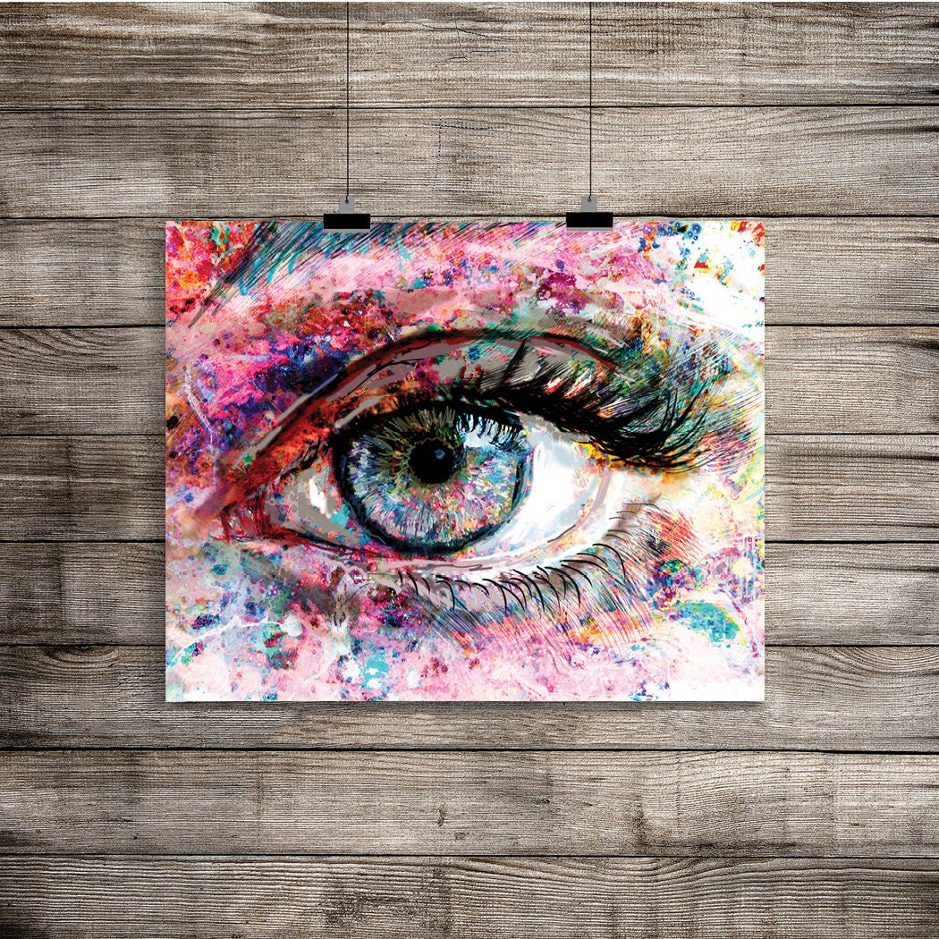 Eye Artwork Eye Art Print Eyes Painting - Etsy UK