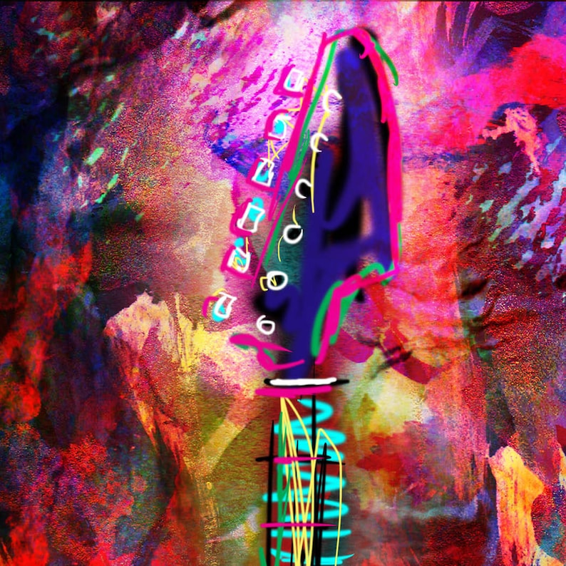 Guitar Art Print, Music Art, Rock N Roll, Instrument Art - Etsy