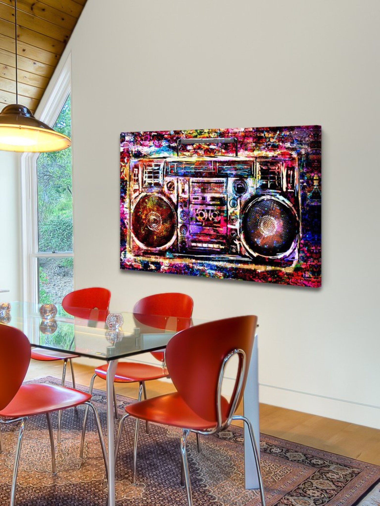 Boombox Art Music Art Radio Canvas Stereo Painting - Etsy