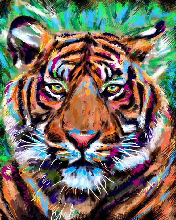 Colorful Wild Animal Paintings