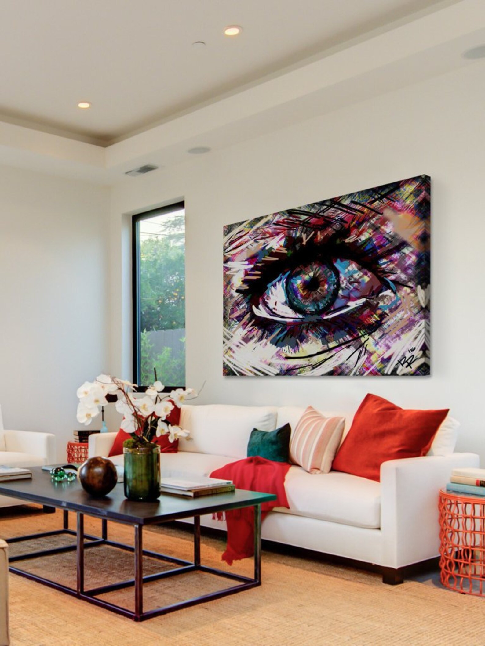 Eye Canvas Art, Evil Eye Canvas, Original Painting - Etsy