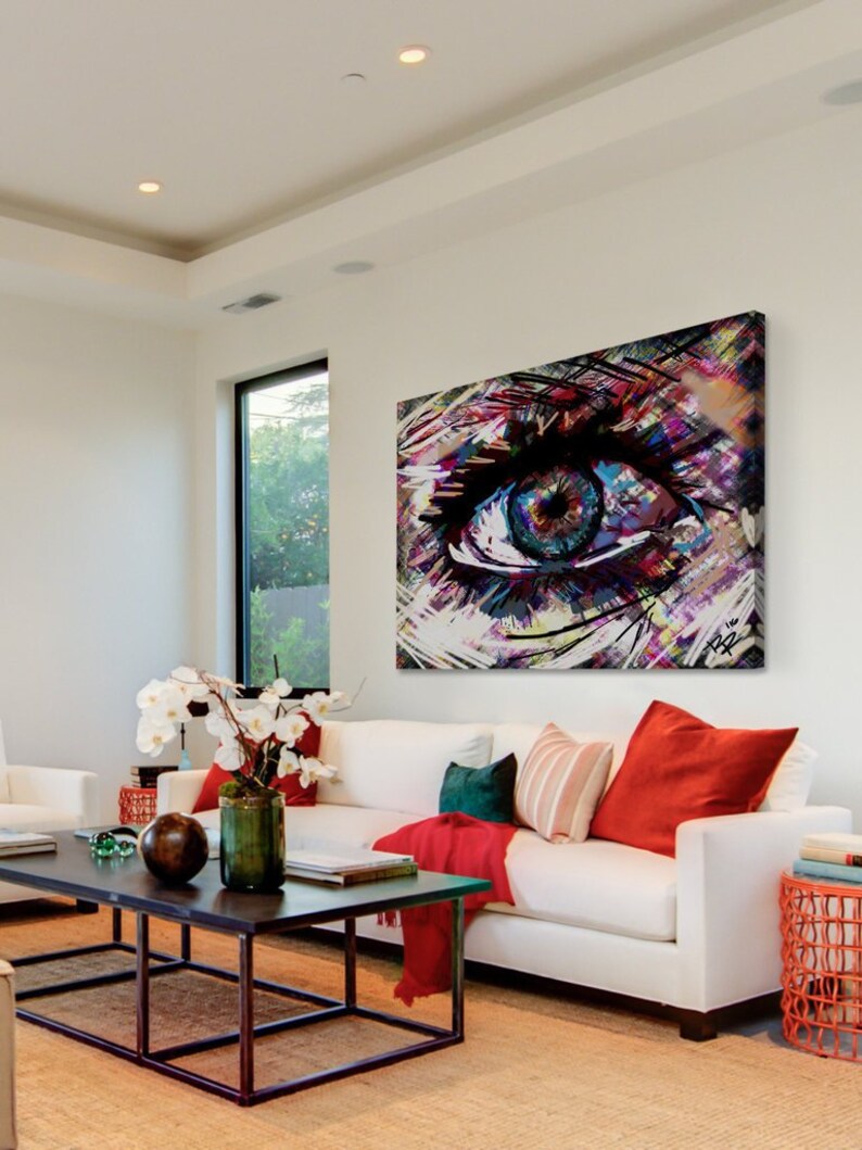 Eye Canvas Art, Evil Eye Canvas, Original Painting - Etsy