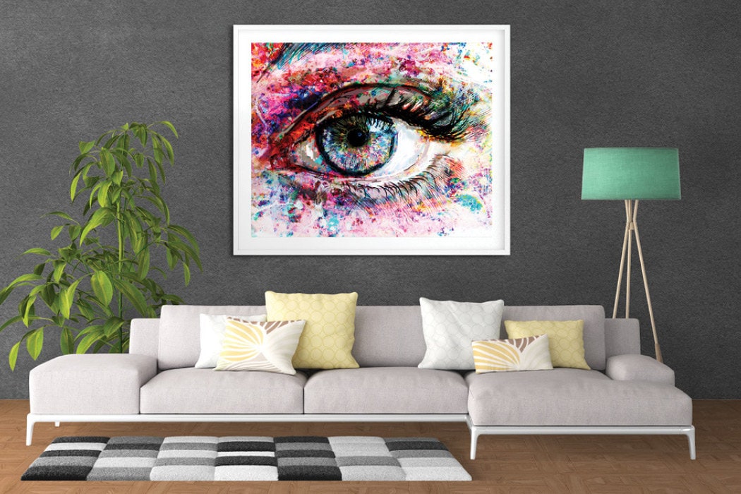 Eye Artwork, Eye Art Print, Eyes Painting - Etsy UK