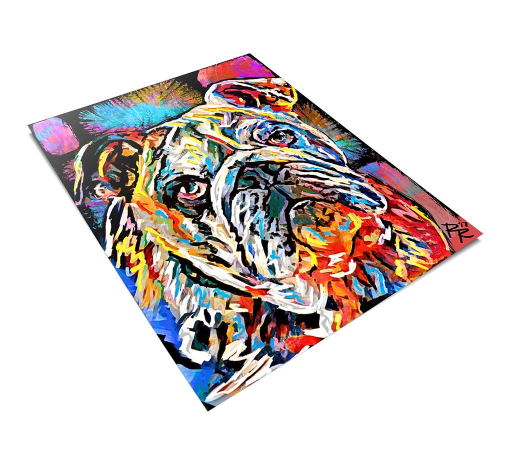 English Bulldog Print Bulldog Painting Dog Art Print | Etsy