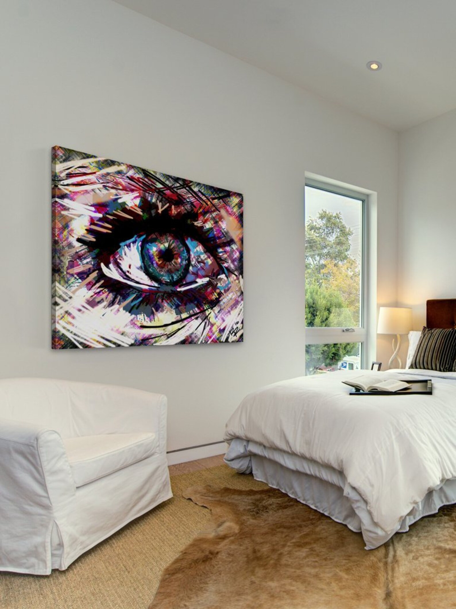 Eye Canvas Art, Evil Eye Canvas, Original Painting - Etsy