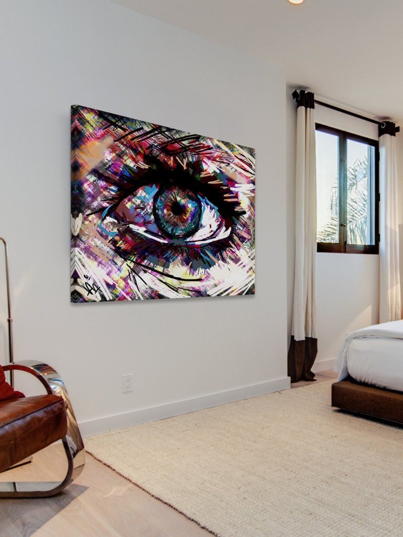 Eye Canvas Art, Evil Eye Canvas, Original Painting - Etsy